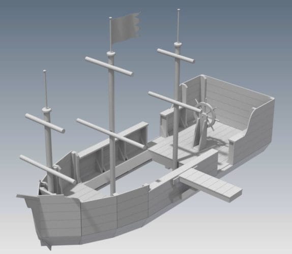 Pirate Ship Sand Pit V01 - Excellent design - EzeBuilt