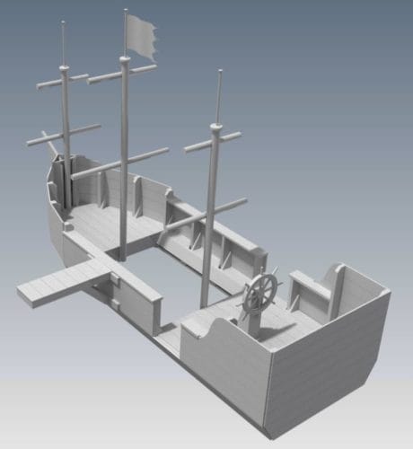 Pirate Ship Sand Pit V01 - Excellent design - EzeBuilt