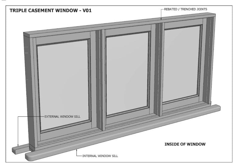 Triple Casement Windows V01 - Excellent money saver - EzeBuilt