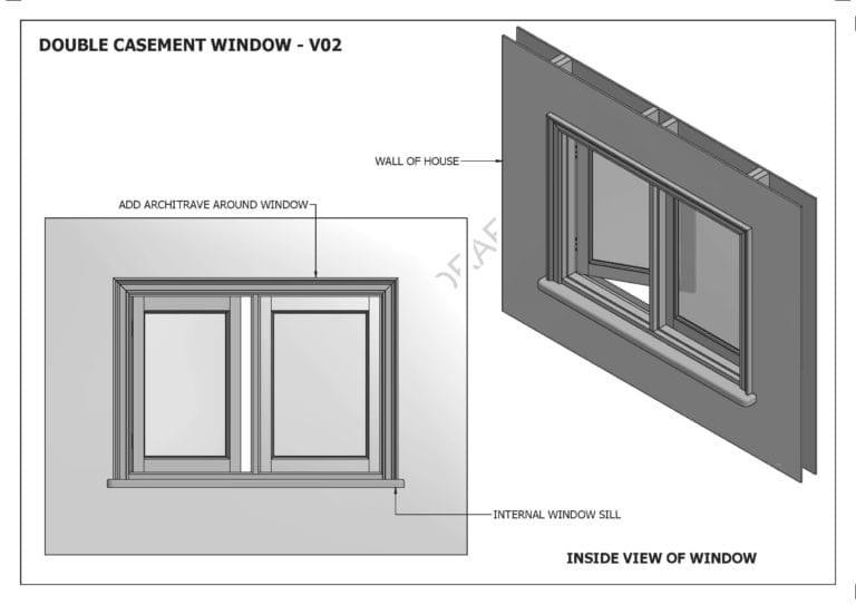 Double Casement Windows V02 - EzeBuilt